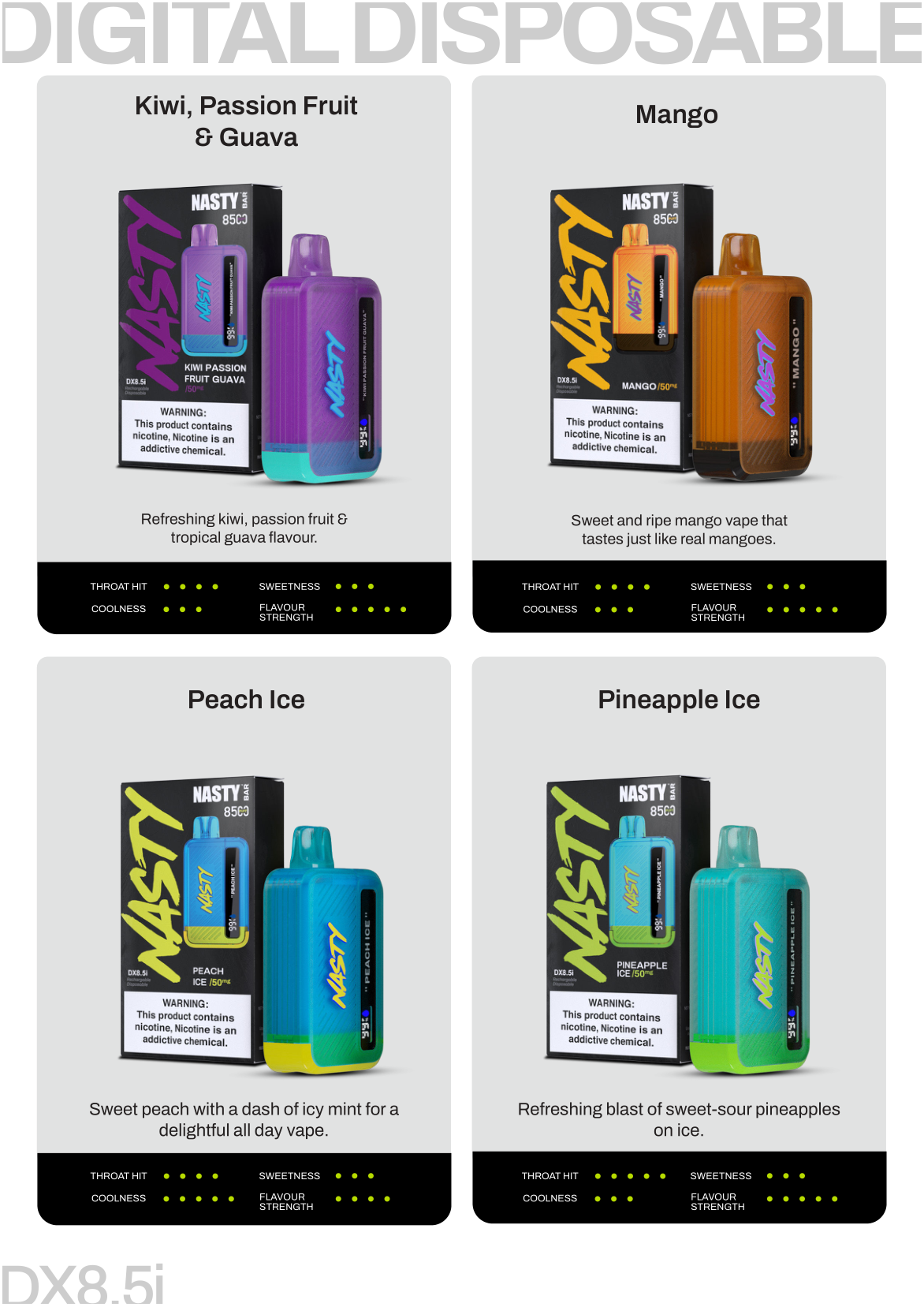 Disposable Catalog – NASTY Worldwide